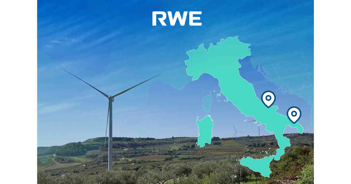 RWE to build two new onshore wind farms in Italy